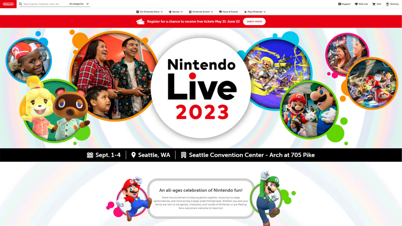 Here are Details for Nintendo Live 2023 - FullCleared